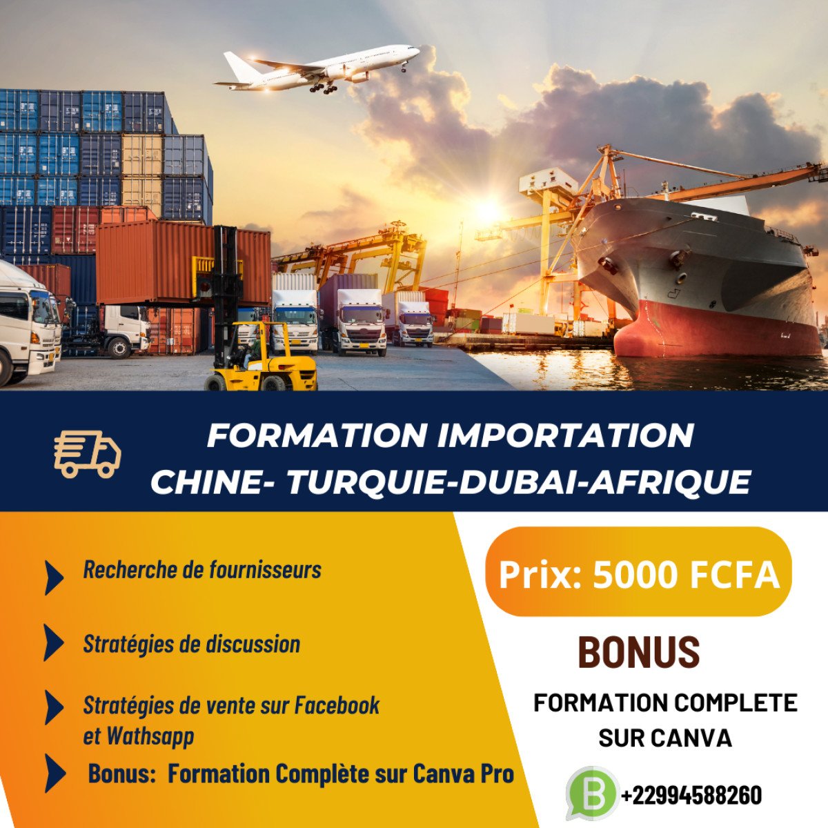 Acheter Pack formation Achat Chine | PayDunya Social Shop