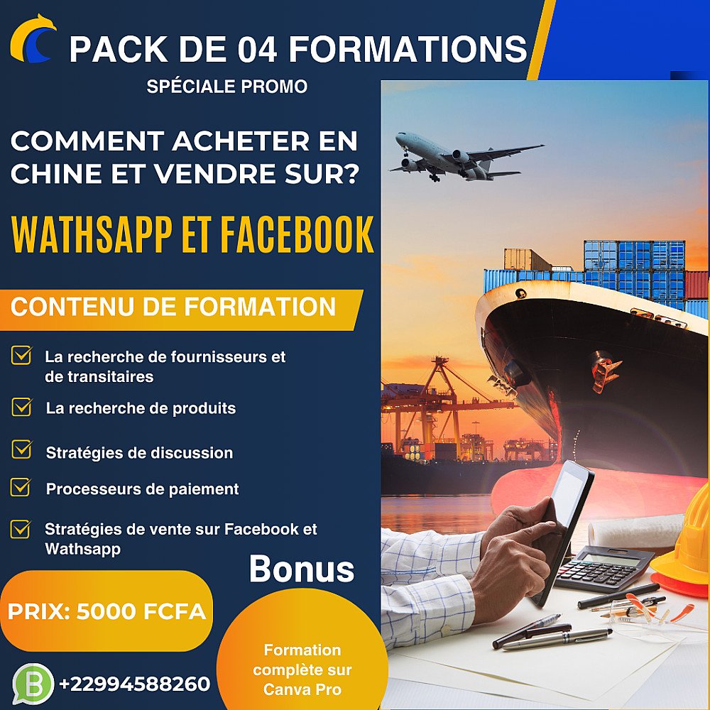 Acheter Pack formation Achat Chine | PayDunya Social Shop